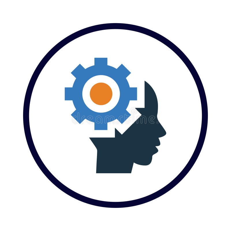 Man, Gear, Head, Human Technology Icon Stock Vector - Illustration of ...