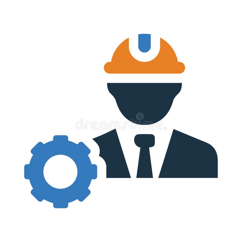 Man, Gear, People, Management, Maintenance Worker Icon Stock Vector ...