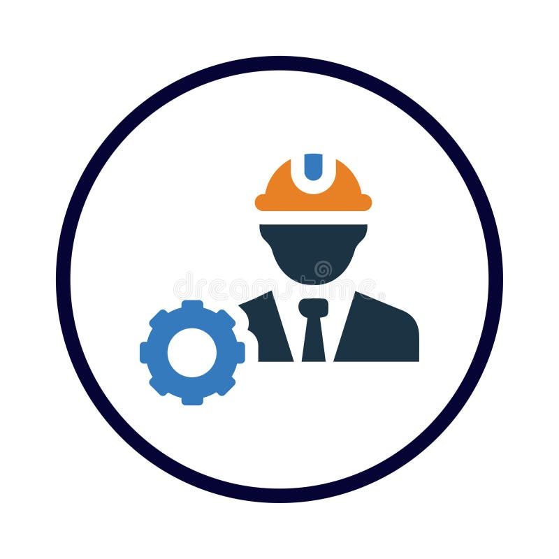 Man, Gear, People, Management, Maintenance Worker Icon Stock Vector ...