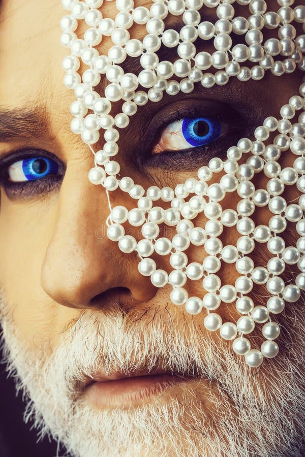 Man with gem mask stock photo. Image of hipster, mask - 122116902