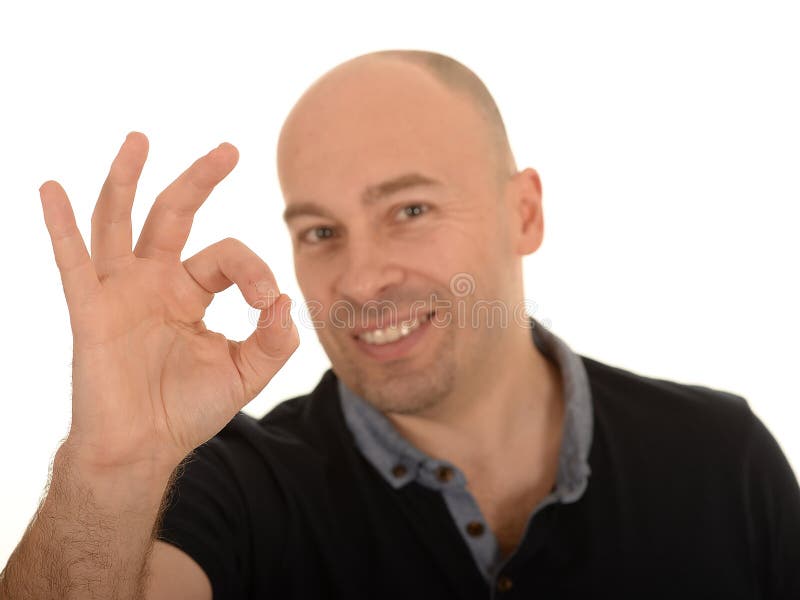 Man gesturing okay stock image. Image of background, approve - 38352073