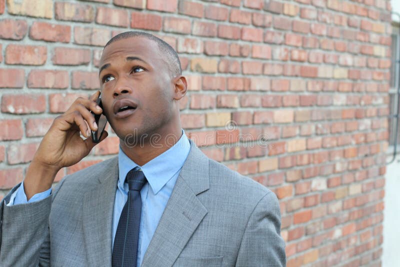 Man Getting Bad News on the Phone Stock Image - Image of bankrupt ...