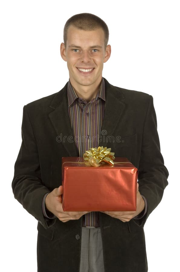 Man S Hand Giving a Christmas Gift Stock Photo - Image of gift, give: 41374