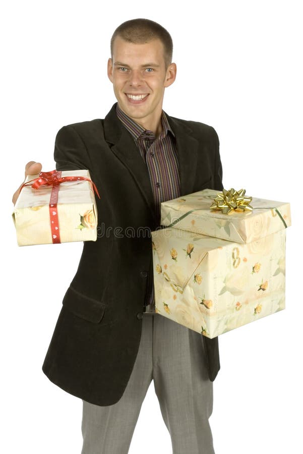 Opening Presents stock photo. Image of young, christmas - 3287476