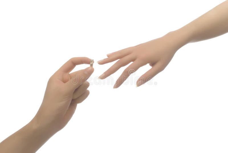 Man Giving an Engagement Ring To a Woman Stock Image - Image of ...