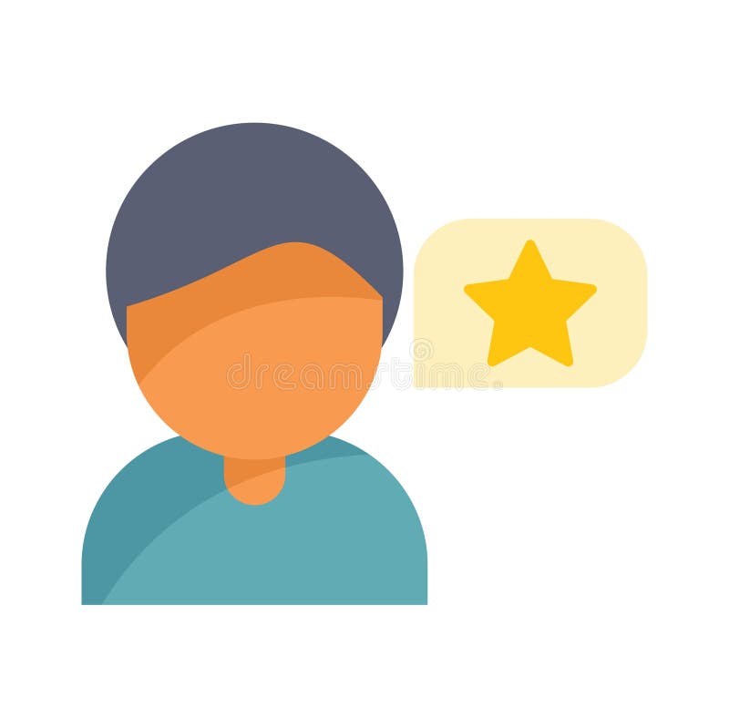 Customer Giving Feedback with Five Stars Icon Stock Vector ...