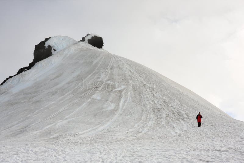 Man on a Glacier stock photo. Image of adventure, extreme - 16997474