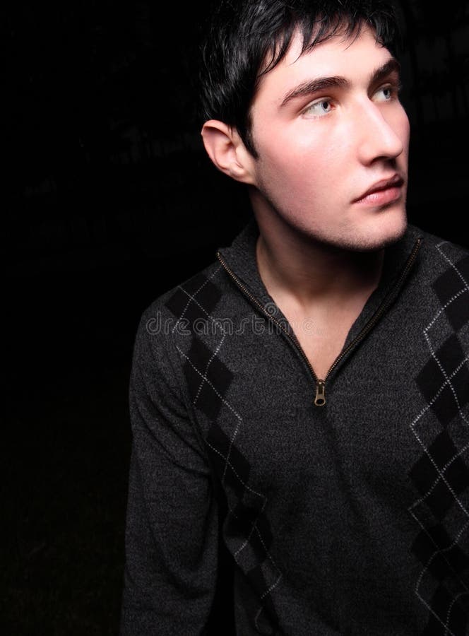 Man glancing away stock photo. Image of teenager, looking - 7169824