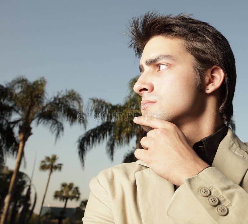 Businessman glancing away stock photo. Image of caucasian - 6983578