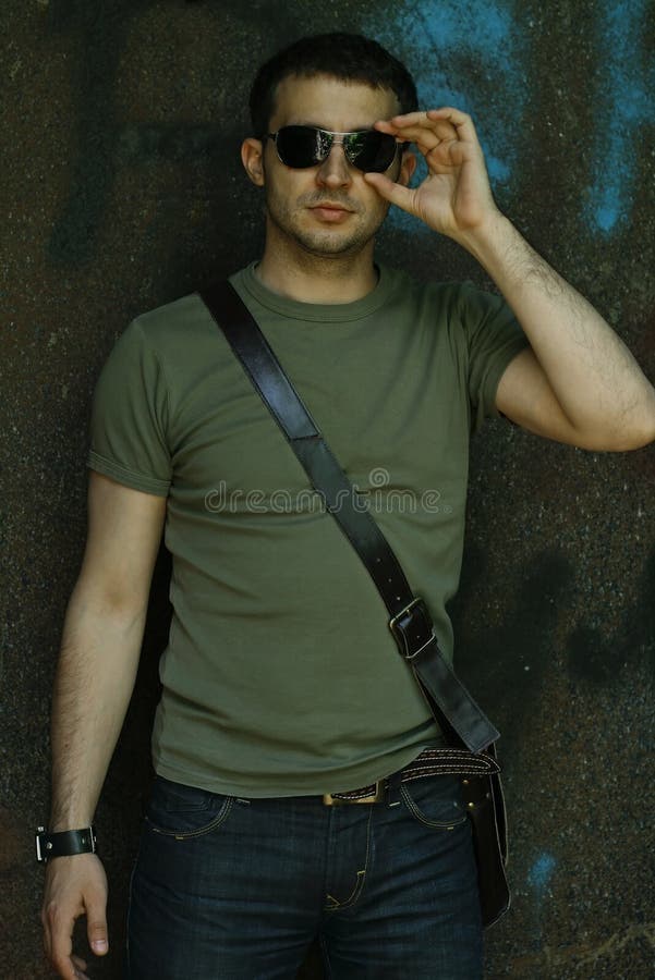 Man in glasses stock image. Image of cool, angle, holiday - 12998627