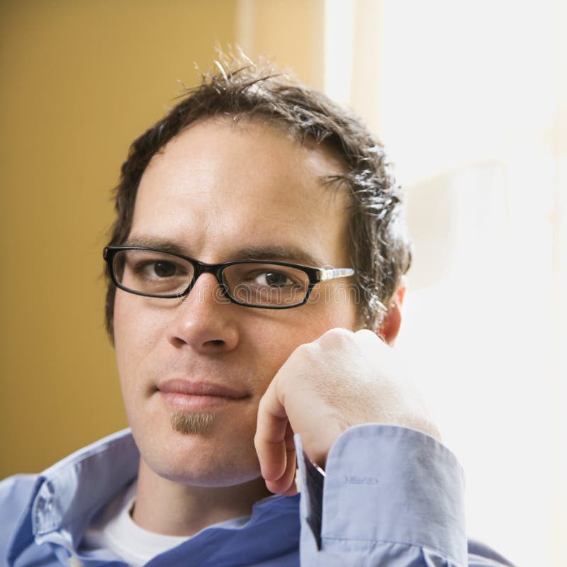 Man In Glasses Stock Image Image Of Face Person Adult 2426101