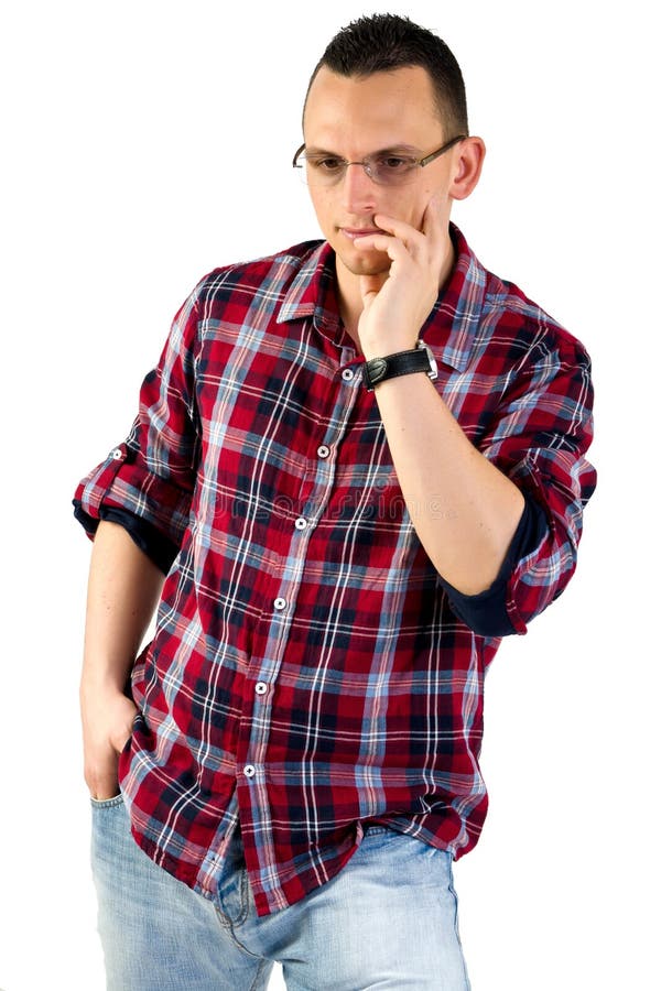 Man with glasses thinking stock image. Image of thinking - 24757633 Man with glasses thinking stock image. Image of thinking - 24757633