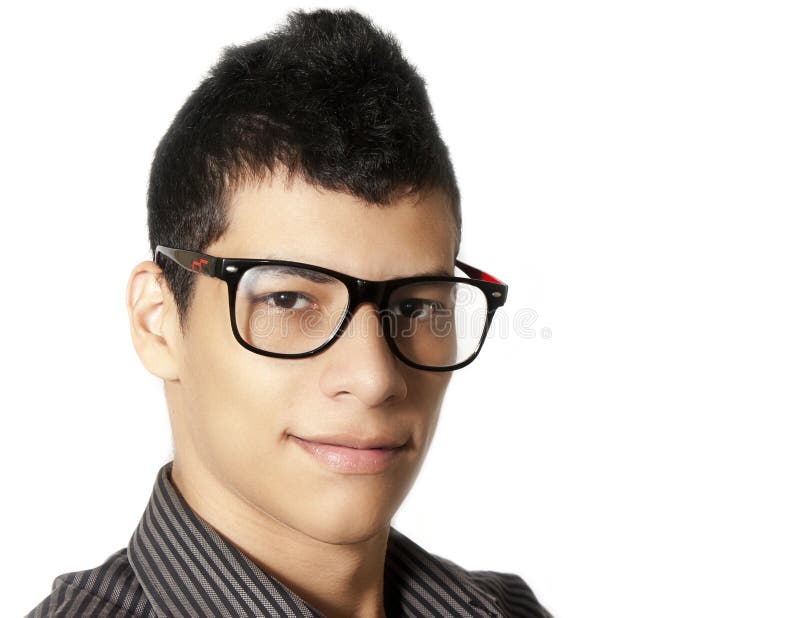 Man with glasses stock image. Image of looking, smart - 35154667