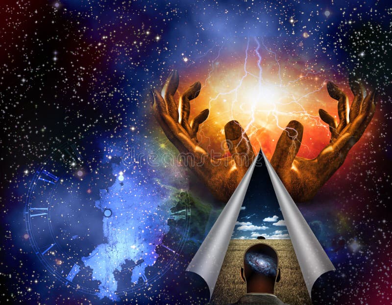 Man and God stock illustration. Illustration of veil - 236218046