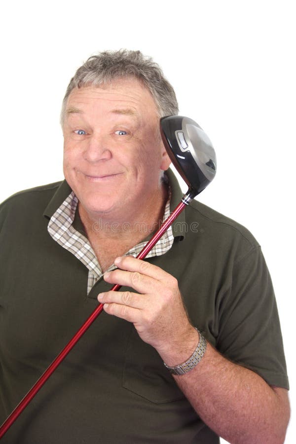 Man with Golf Club stock photo. Image of stick, relaxed - 25543578