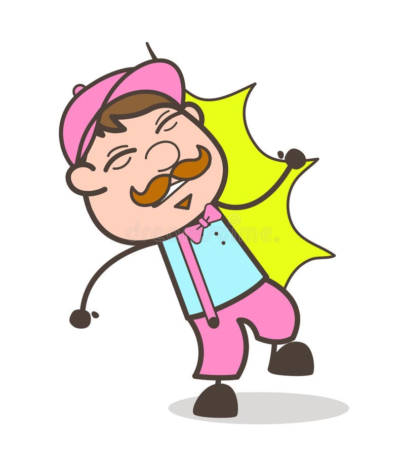 A Man Got Bumped by Wall Vector Illustration Stock Illustration ...