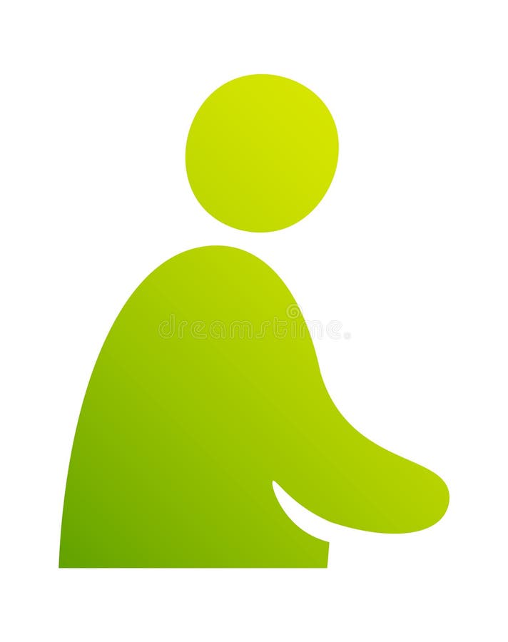 Man Gradient Silhouette stock vector. Illustration of background ...
