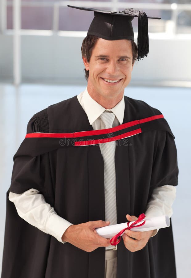 Man Graduating from University Stock Photo - Image of pride, smile: 9098698
