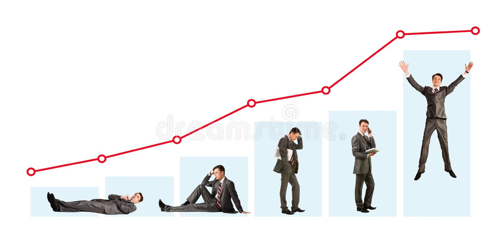 Growth graph draw on paper stock image. Image of brown - 20934443