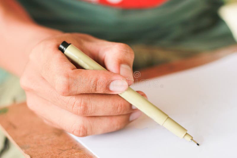 Man graphy Draw stock photo. Image of house, business - 92971664