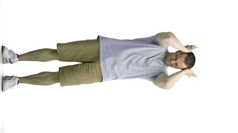 Man on a White Background. in Full Height Stock Footage - Video of ...