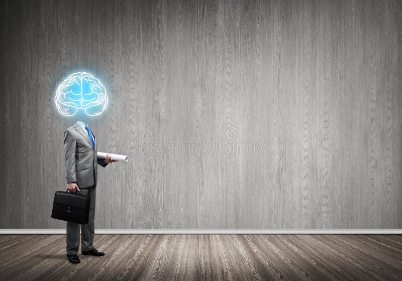 Man of great mind stock photo. Image of careerist, pensive - 93974672