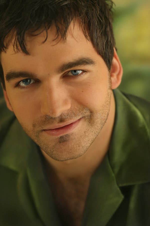 Man in green stock image. Image of good, green, alone - 23835263