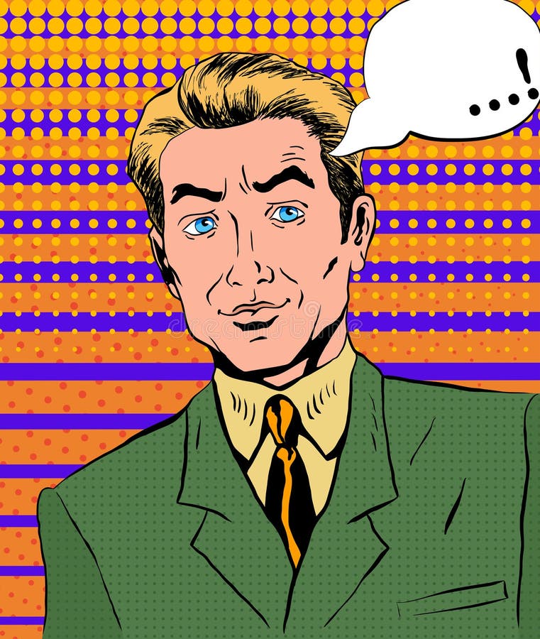 Good Looking Man Pop Art Stock Illustrations – 54 Good Looking Man Pop ...