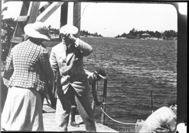 Man Greeting Woman On Dock N.d. Picture Image: 222463050