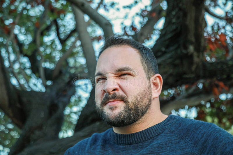 Man Grimaces after Sour Lemon Bite Stock Image - Image of sour, person ...