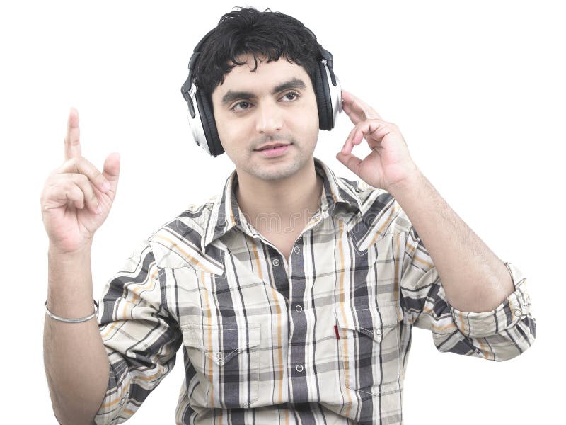Man grooving to the music stock photo. Image of adult - 7320290