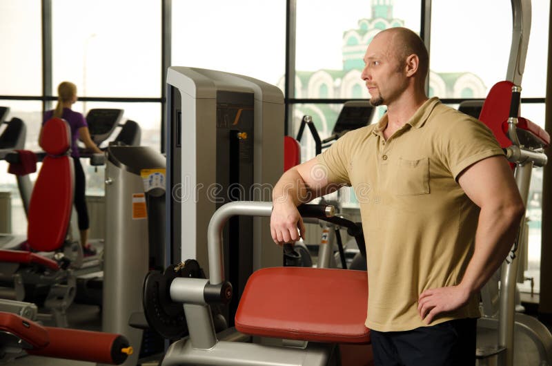 Man at the Gym stock photo. Image of muscular, looking - 23663666