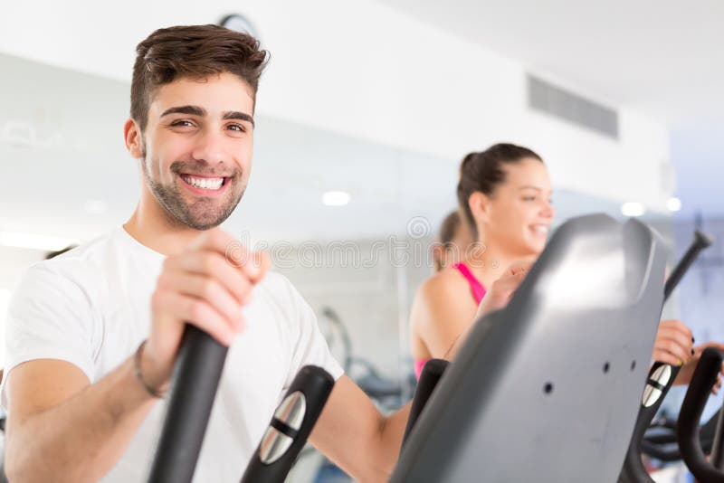 Man at the gym stock image. Image of attractive, health - 38650947