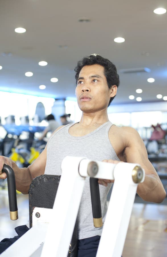 Man gym workout stock photo. Image of strength, male - 31301196