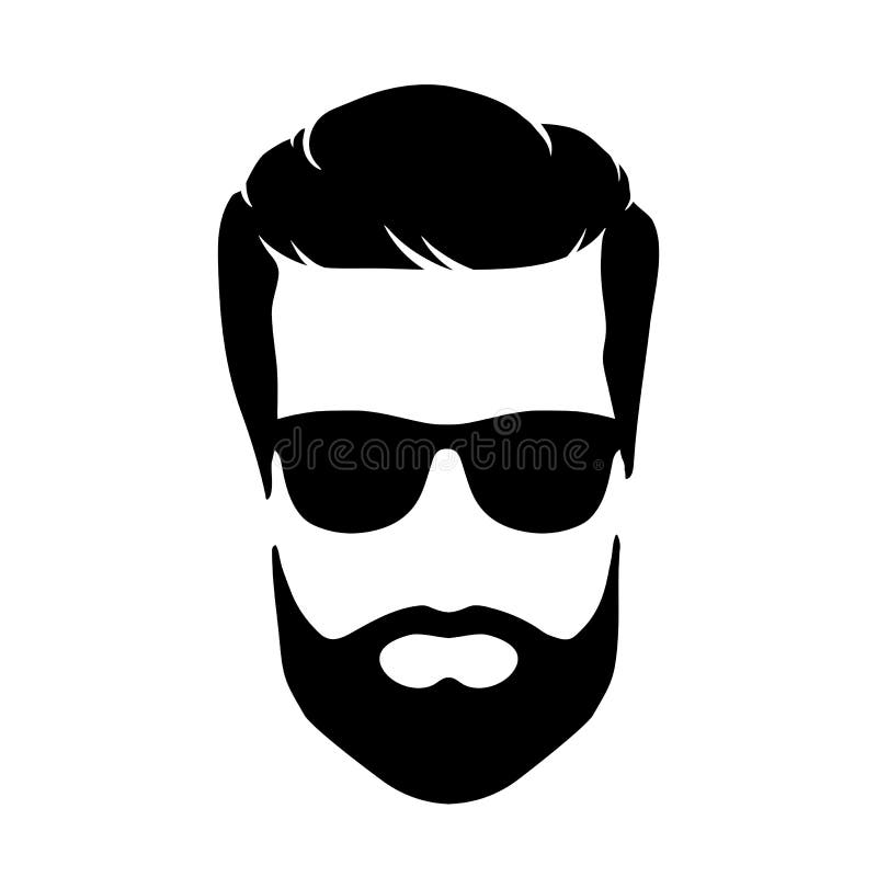 Man Hair Icon for Barbershop Stock Vector - Illustration of barber ...