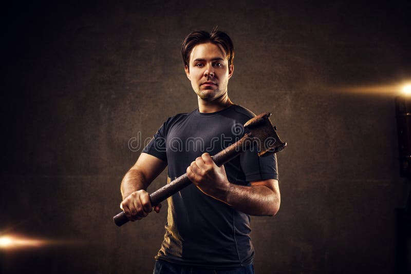 1,600 Strong Man Hammer Strength Stock Photos - Free & Royalty-Free ...