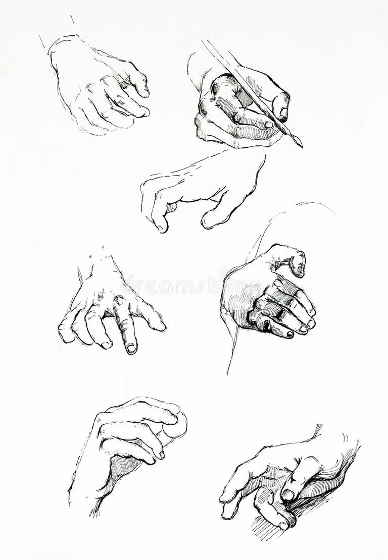 Hand Drawing Man Thinking Blank Paper Stock Illustrations – 27 Hand ...