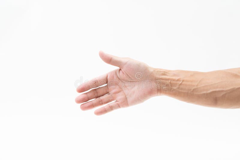 Man Hand Arm on White Background Stock Photo - Image of adult, picking ...