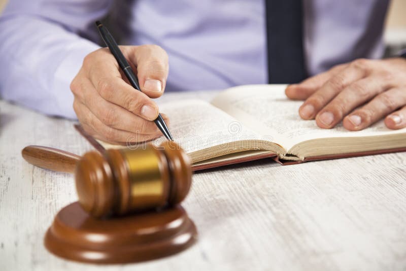 Man hand book with judge stock image. Image of scale - 142973759