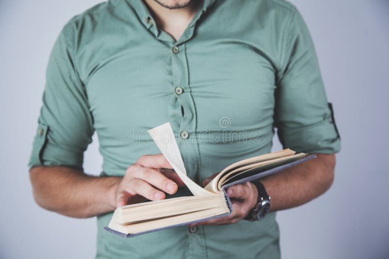 Man hand book stock photo. Image of page, read, hand - 154114726