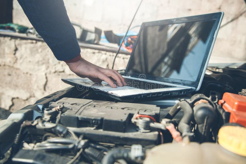 Hand on Computer Mouse in Coffee Shop Stock Image - Image of digital ...