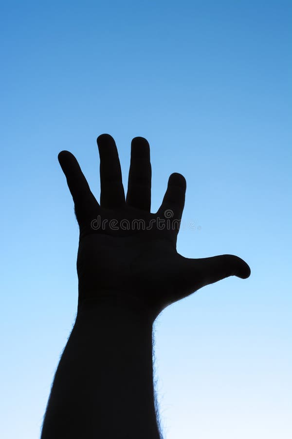 Man Hand Counting Number Five Stock Image - Image of shape, palm: 41076617