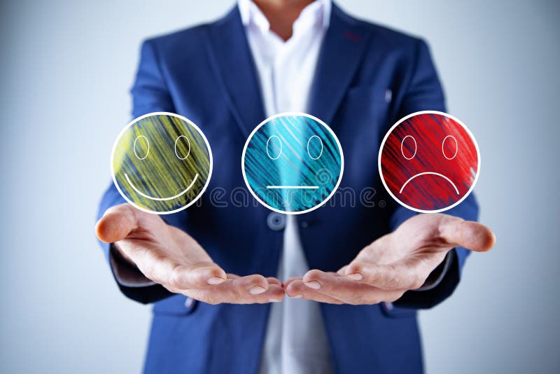 Man Hand Face Emoticon Icon in Screen Stock Illustration - Illustration ...