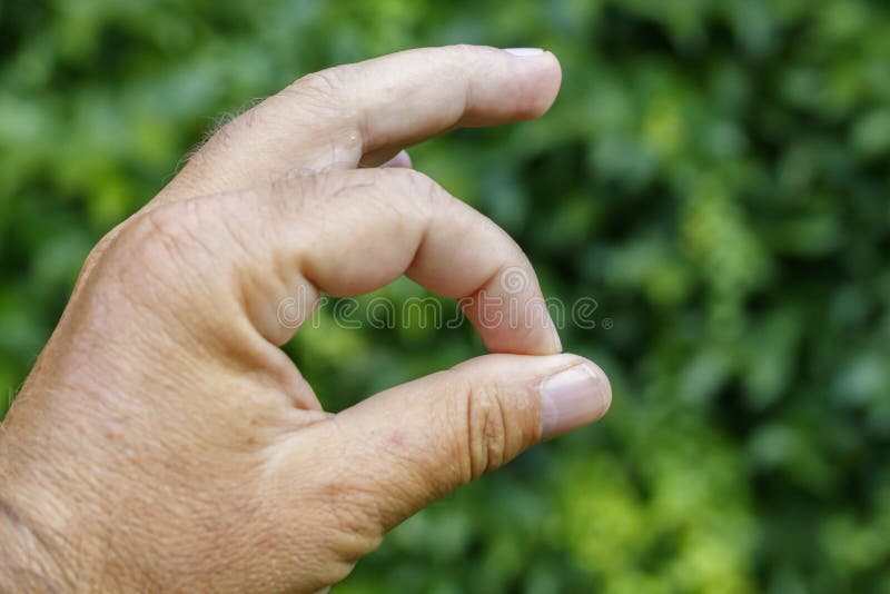 Man Hand with Fingers Forming Shape `O` Stock Photo - Image of symbol ...