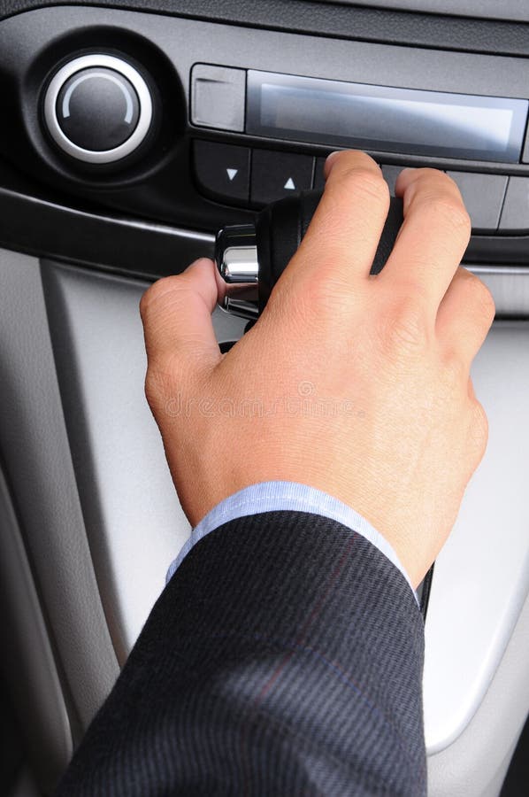 Hand on Gear Stick stock photo. Image of transmission - 58238690