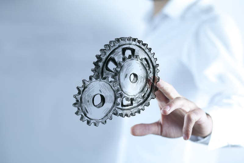 Hand Gears stock image. Image of hand, instrument, engineering - 59021465