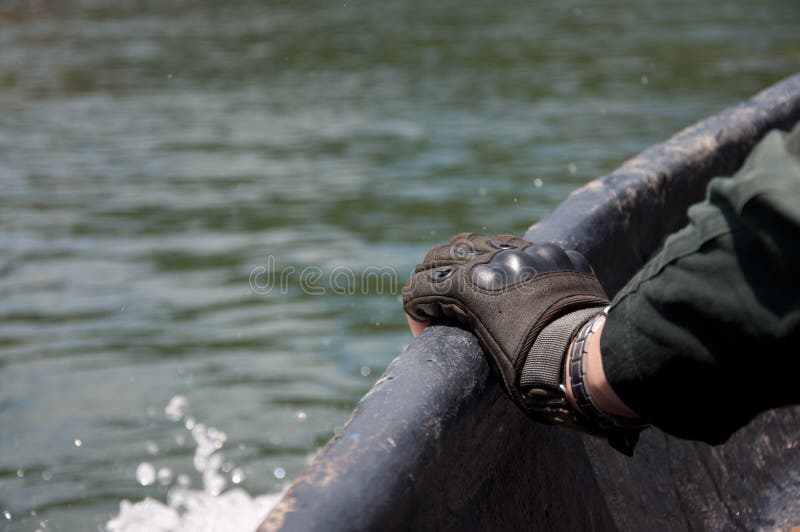 Man Hand Glove Hold Boat Stock Photos - Free & Royalty-Free Stock ...