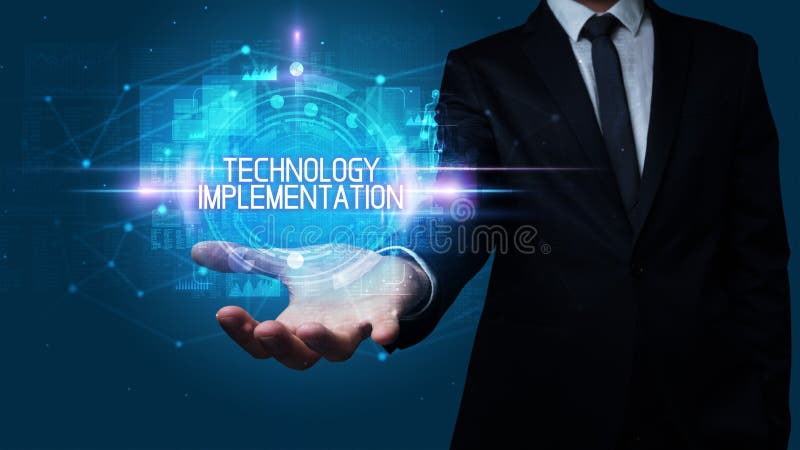 Man Hand Holding Digital Technology Concept Stock Image - Image of ...