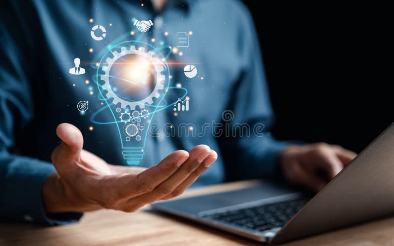 Man Hand Holding Lightbulb Which for Mind, Creative, Idea, Innovation ...