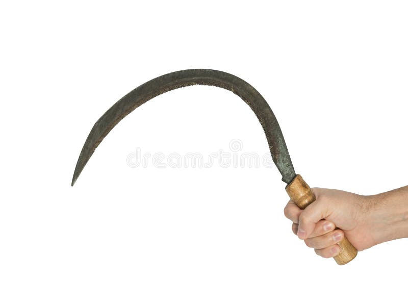 A Sad Man With Sickle